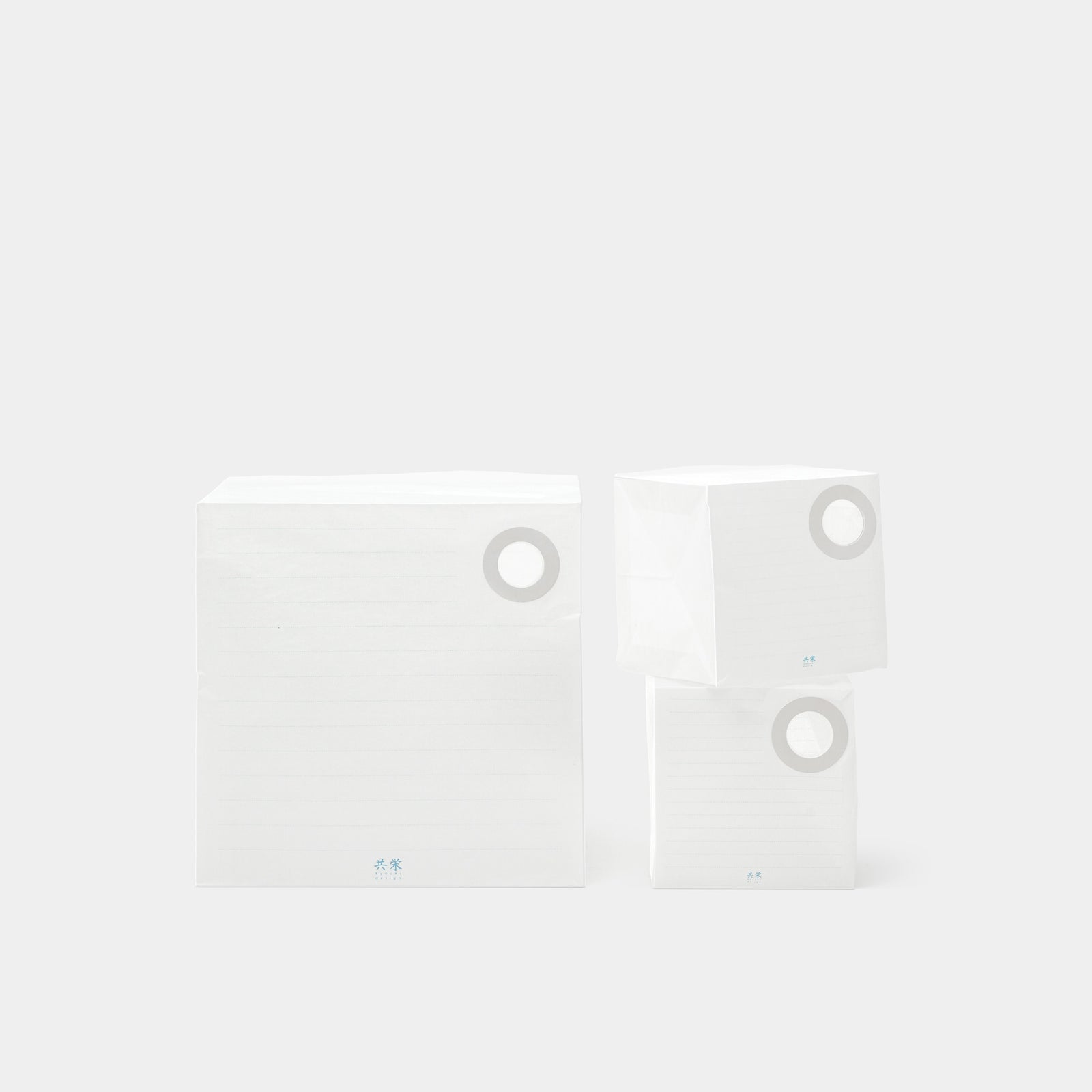 Cube Letter set by Kouichi Okamoto for Kyouei Design: Creative Origami