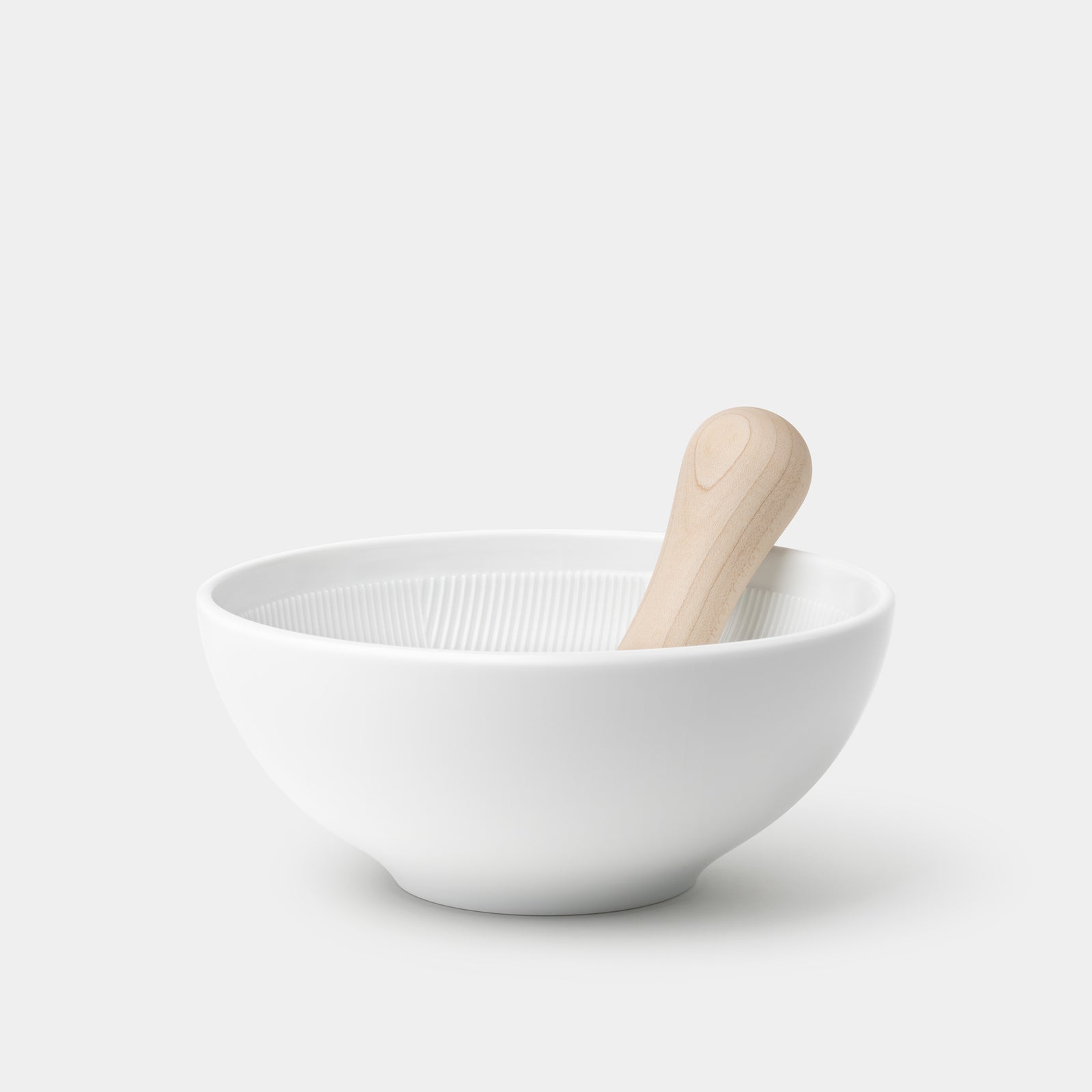 Shitaku Ripple Ridge Mortar & Pestle by Makoto Koizumi for Kihara